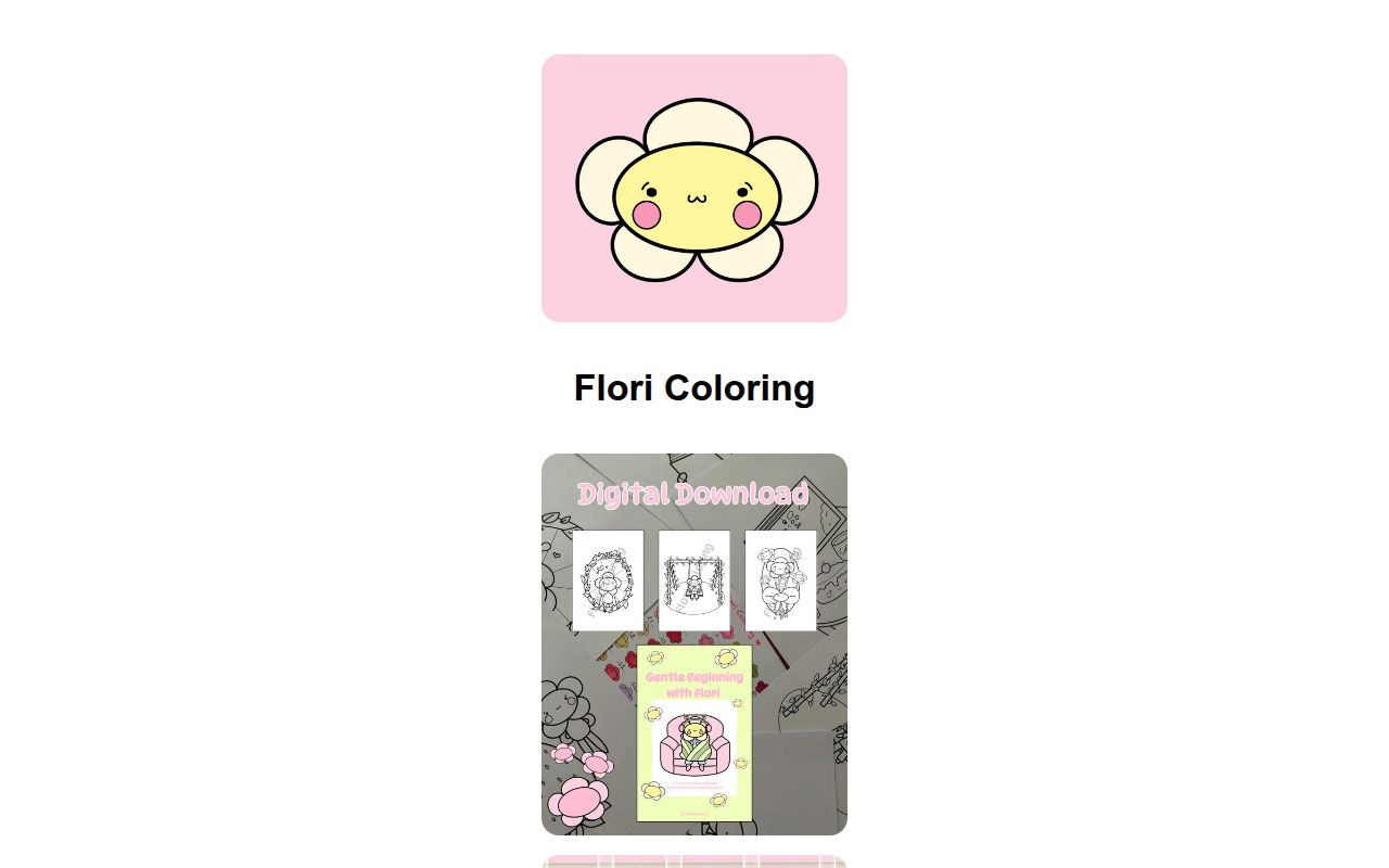 Flori Coloring | Printable Anti-Anxiety Coloring Pages
